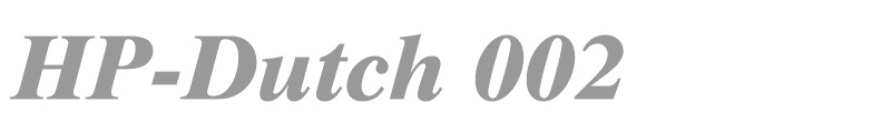 HP-Dutch 002 Font | wfonts.com - download free