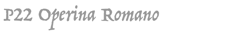 P22 Operina Romano Font | wfonts.com - download free