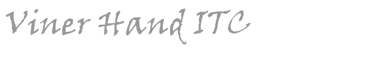 Viner Hand ITC Font | wfonts.com - download free