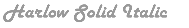 Harlow Solid Italic Font | wfonts.com - download free