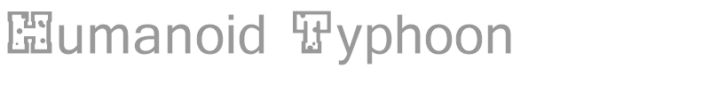 HUMANOID TYPHOON Font | wfonts.com - download free