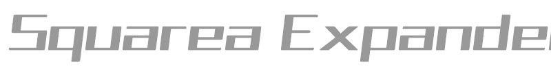 Squarea Expanded Oblique Font | wfonts.com - download free