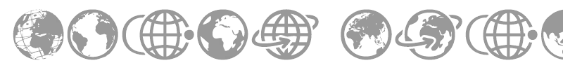 Globe Icons Font | wfonts.com - download free