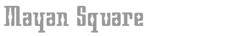 Mayan Square Font | wfonts.com - download free