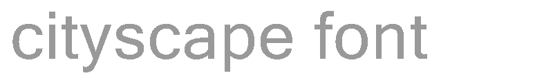 cityscape font Font | wfonts.com - download free