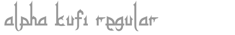 Alpha Kufi Font | wfonts.com - download free