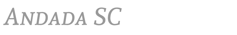 Andada SC Font | wfonts.com - download free