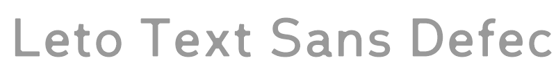 Leto Text Sans Defect Font | wfonts.com - download free