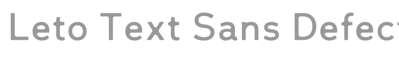 Leto Text Sans Defect Font | wfonts.com - download free