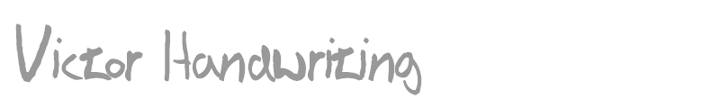 Victor Handwriting Font | wfonts.com - download free