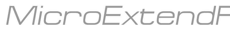 MicroExtendFLF Font | wfonts.com - download free