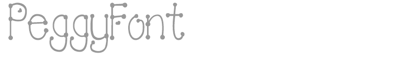 PeggyFont Font | wfonts.com - download free