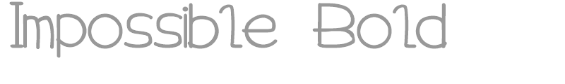 Impossible Font | wfonts.com - download free
