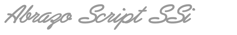Abrazo Script SSi Font | wfonts.com - download free