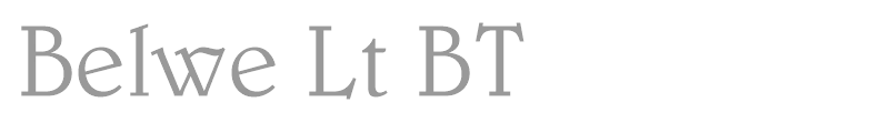 Belwe Font | wfonts.com - download free