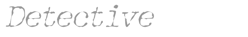 Detective Font | wfonts.com - download free