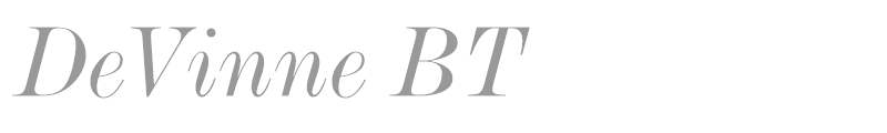 DeVinne BT Font | wfonts.com - download free