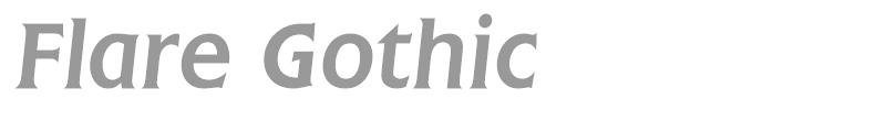 Flare Gothic Font | wfonts.com - download free