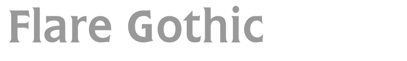 Flare Gothic Font | wfonts.com - download free