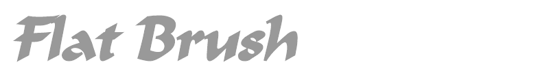 Flat Brush Font | wfonts.com - download free