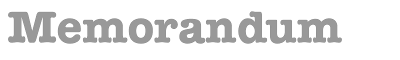 Memorandum Font | wfonts.com - download free