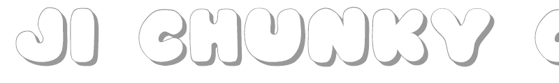 JI Chubby / Chunky Caps Font | wfonts.com - download free