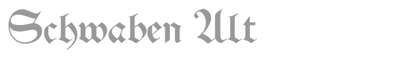Schwaben Alt Font | wfonts.com - download free