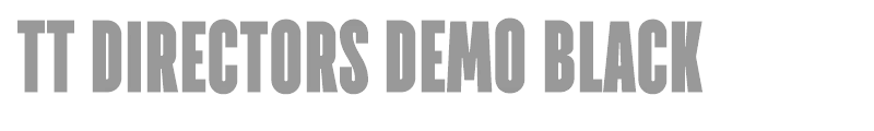 TT Directors DEMO Black Font | wfonts.com - download free