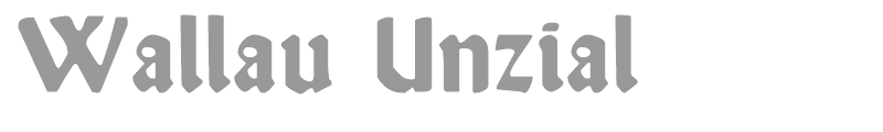 Wallau Unzial Font | wfonts.com - download free