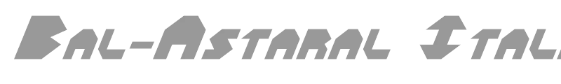 Download Free Font Bal-Astaral Expanded