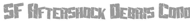 SF Aftershock Debris Condensed Font | wfonts.com - download free