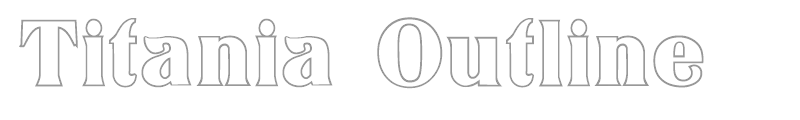 Titania Outline Font | wfonts.com - download free
