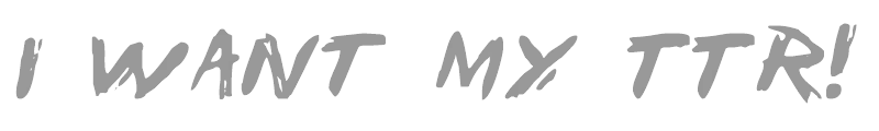 I Want My TTR! Font | wfonts.com - download free