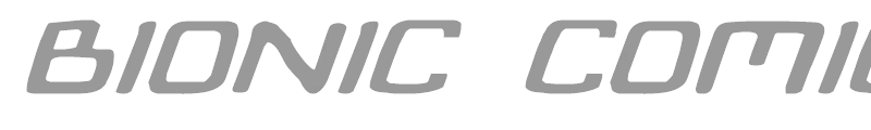 Bionic Comic Expanded Italic Font | wfonts.com - download free