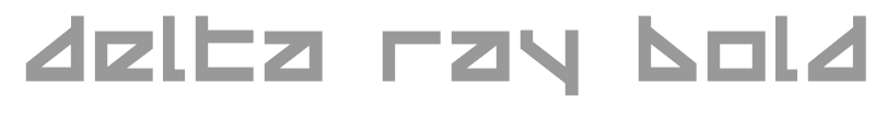 Delta Ray Bold Font | wfonts.com - download free