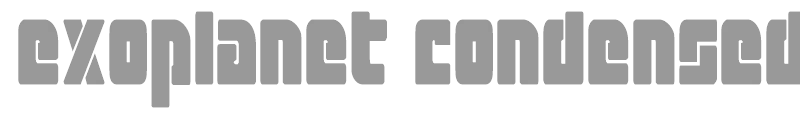 Exoplanet Condensed Font | wfonts.com - download free