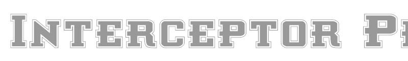 Interceptor Pro Font | wfonts.com - download free