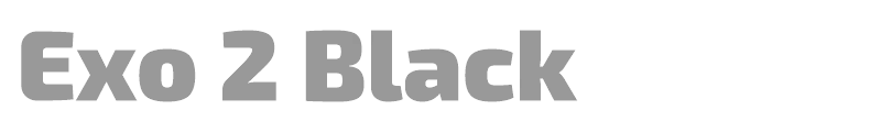 Exo 2 Black Font | wfonts.com - download free