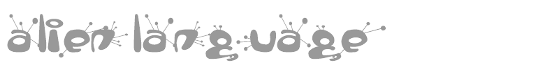 Alien Language Font | wfonts.com - download free