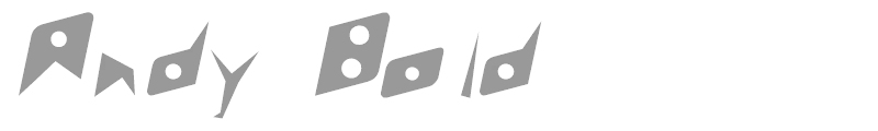 Andy Bold Font | wfonts.com - download free