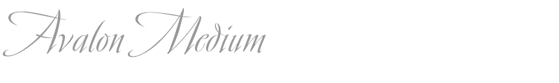 Avalon Medium Font | wfonts.com - download free