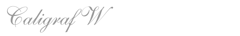 Caligraf W Font | wfonts.com - download free