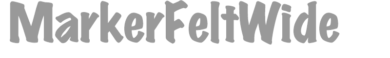 MarkerFeltWide Font | wfonts.com - download free