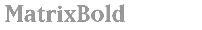 MatrixBold Font | wfonts.com - download free