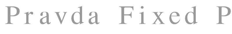 Pravda Fixed Pitch Font | wfonts.com - download free