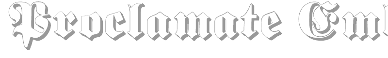 Download Free Font Proclamate Embossed