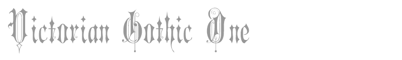 Victorian Gothic One Font | wfonts.com - download free