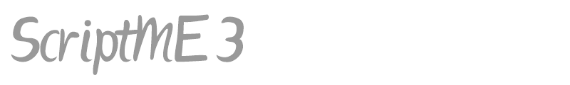 ScriptME New Font | wfonts.com - download free