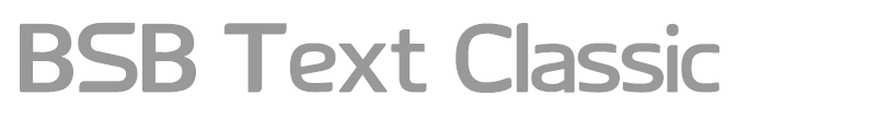 BSB Text Classic Font | wfonts.com - download free