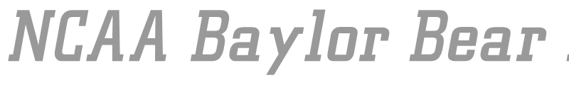 NCAA Baylor Bears Font | wfonts.com - download free